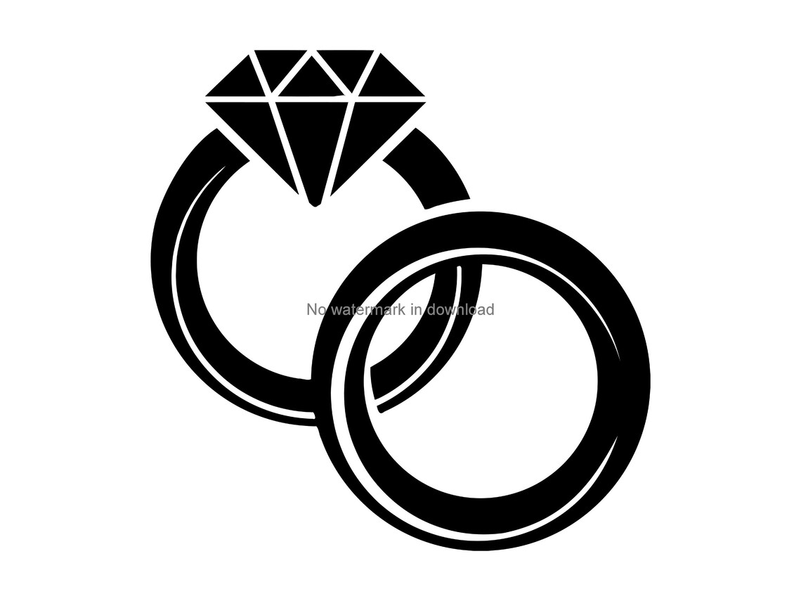 Wedding Rings Digital Cut File Wedding Rings Files for | Etsy