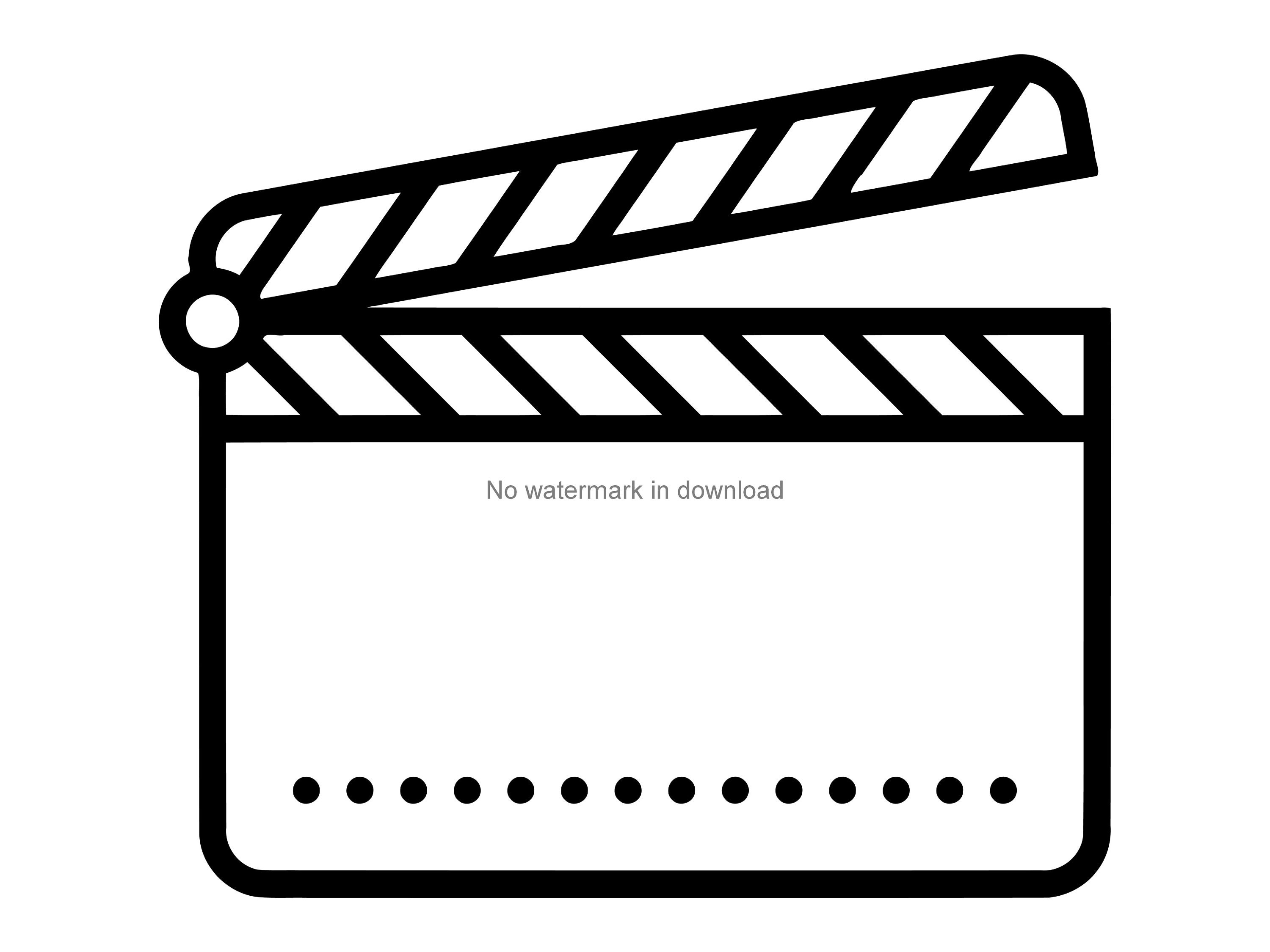 Movie Slate Clip Art