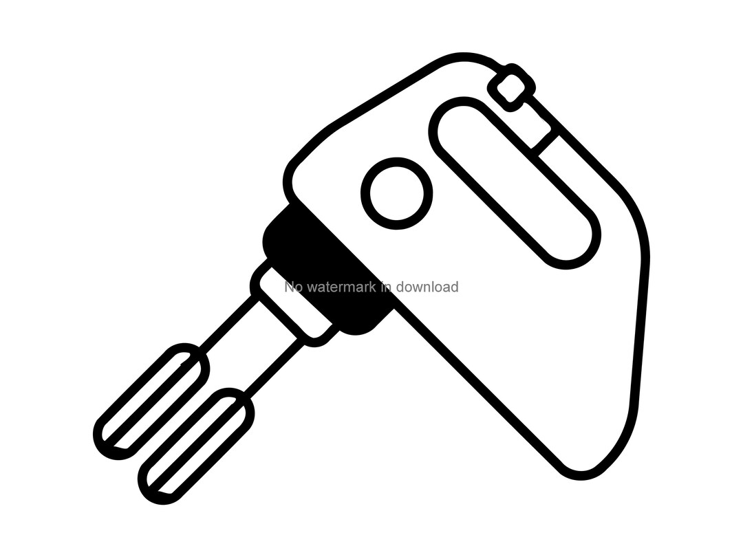 Hand Mixer Svg, Baking Svg, Hand Mixer Clipart, Baking Utensils Svg ...