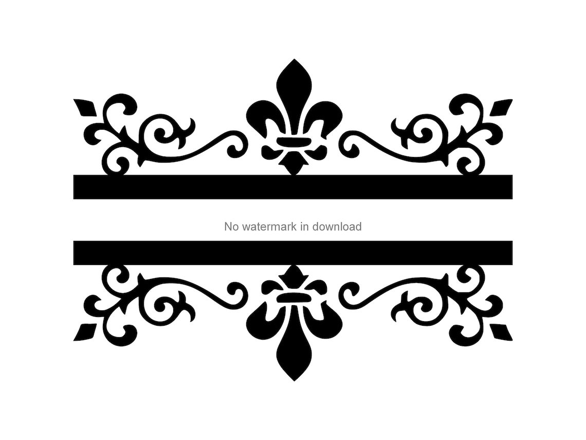 Name Border Dxf Clipart Name Border Svg Clipart Image Name | Etsy