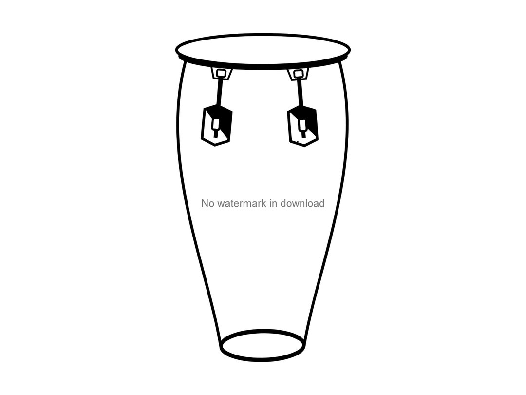 Conga Drum Svg Files, Conga Drum Cutting File, Conga Drum Files for ...
