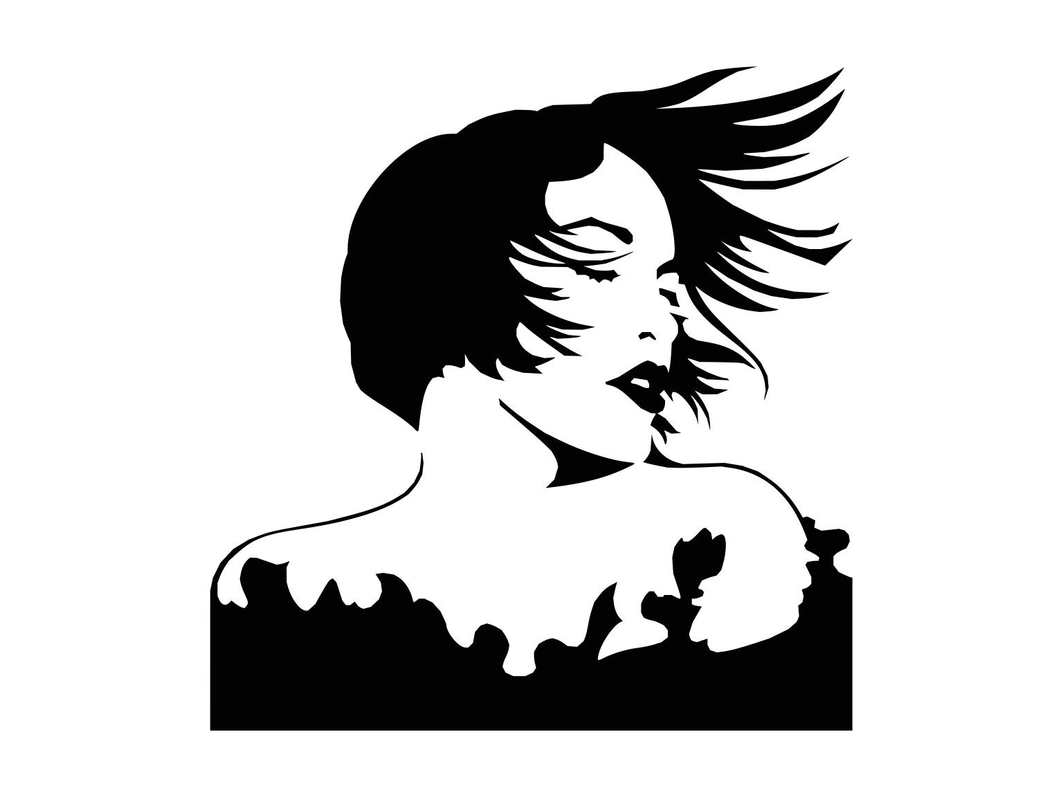 Femme Svg Lady Svg Silhouette Modèle Svg Cutting File Clipart | Etsy