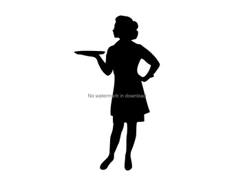 Waitress Clip Art | Etsy