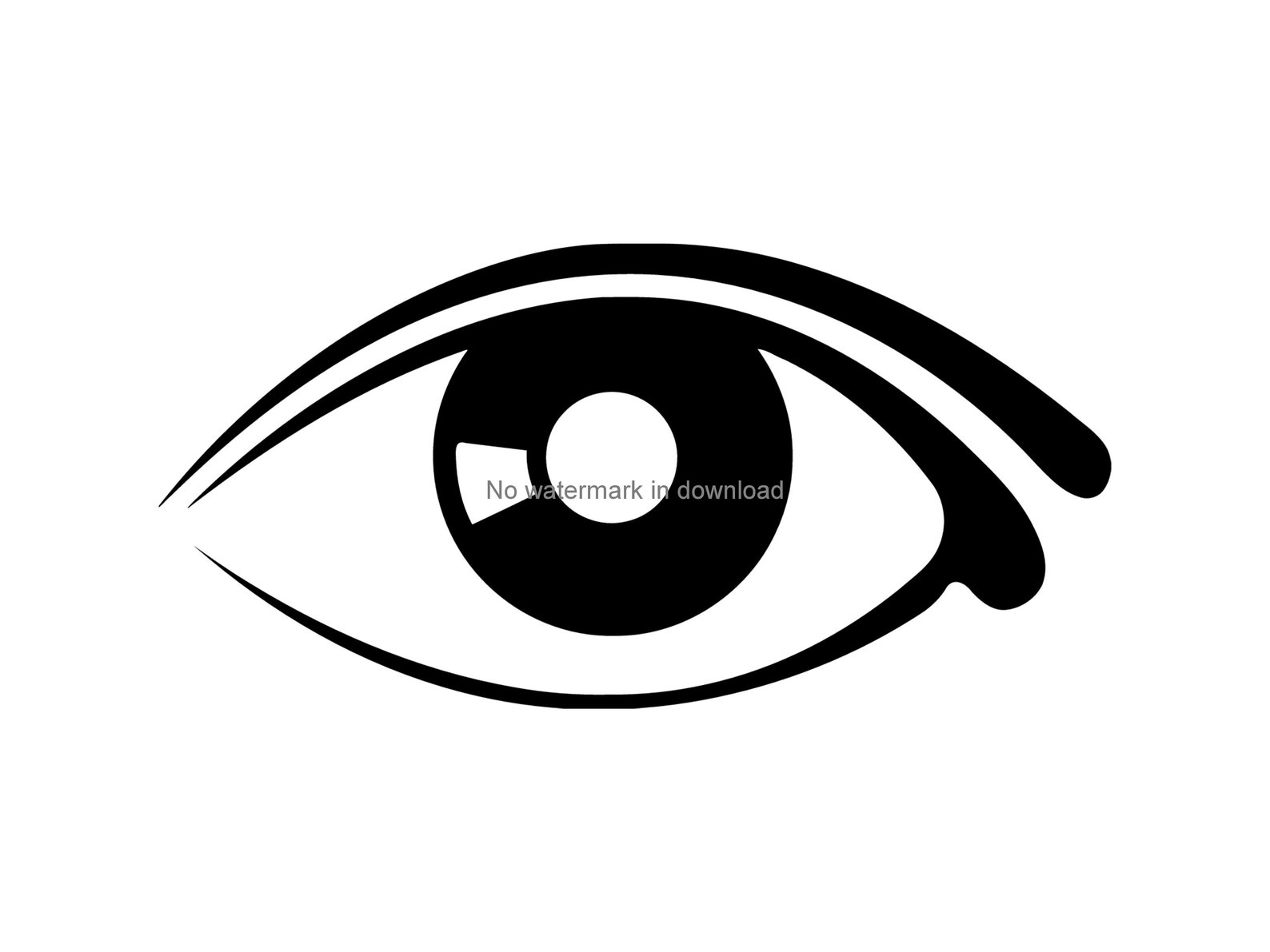 Auge Silhouette Svg, Eye Svg Plotterbild, Eye Dxf Clipart, Eye Svg, Eye ...