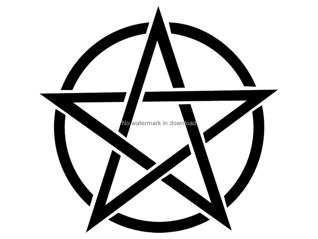Pentagram Svg Vinyl Cut File, Pentagram Png File, Vector Graphic Image ...