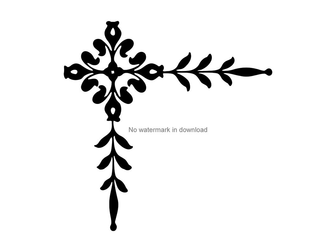 Corner Element Svg, Corner Design Dxf, Corner Design Clipart Svg, Paper ...