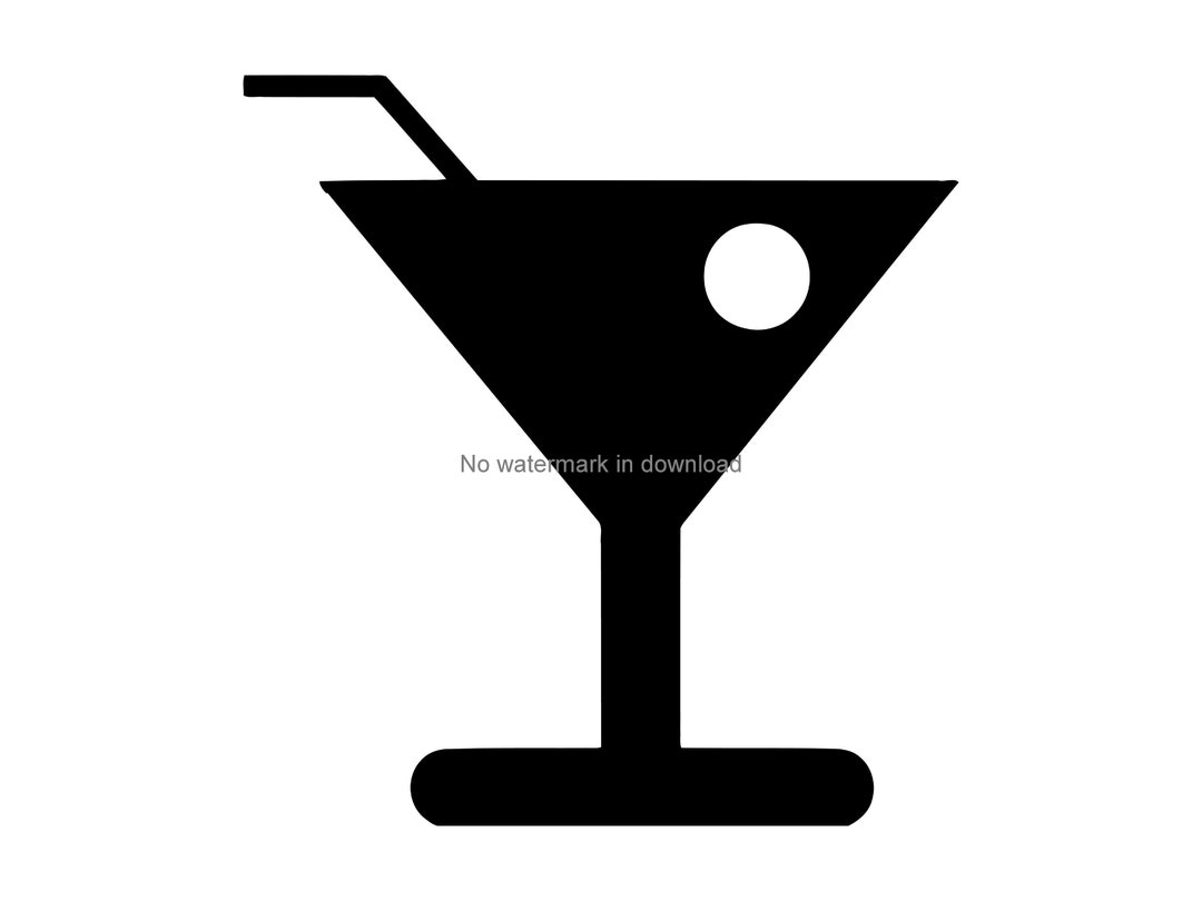 Martini Svg, Martini Glass Svg, Cutting Svg File Clipart, Instant ...
