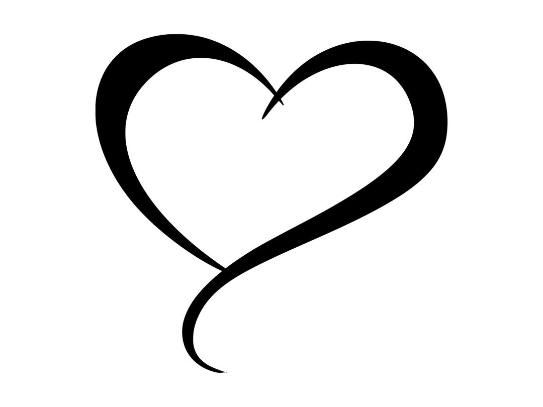 Valentine Heart SVG Cut Files: T-shirt Design Clipart (digital Download ...