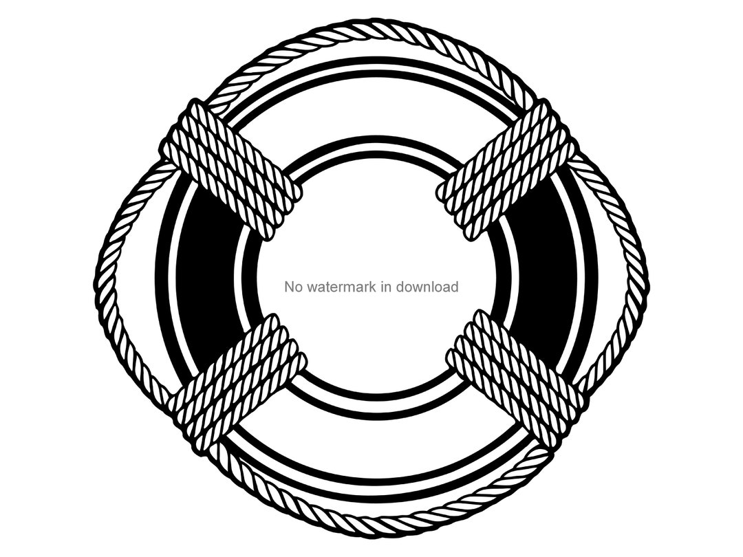 Life Line Preserver Svg Files, Life Line Preserver Digital Cut File ...
