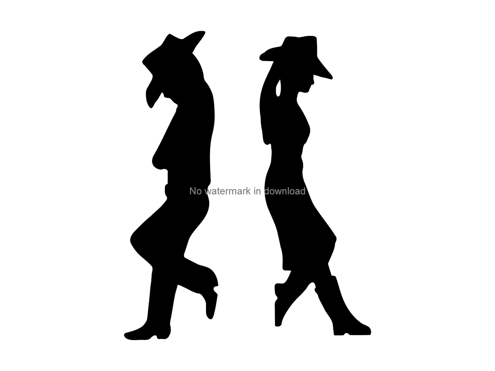 Cowboy & Cowgirl Svg Western Couple Svg Cutting Image Country | Etsy