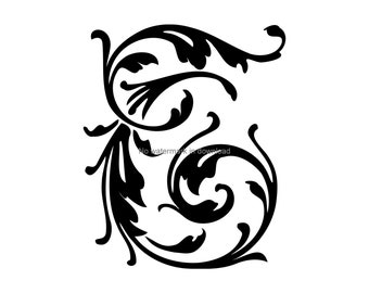 Fancy Vine Script Svg - Etsy