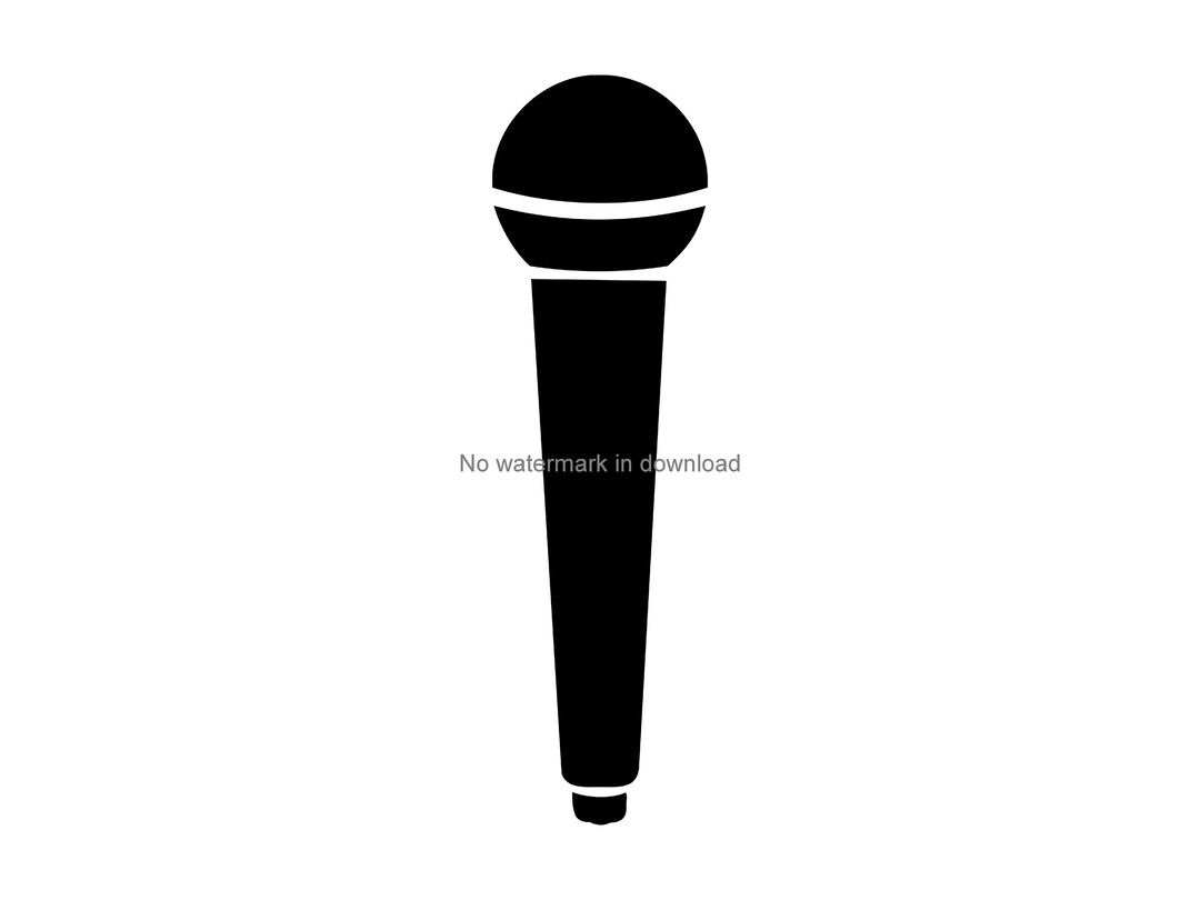 Microphone SVG: Mic Cut File, Clipart (digital Download) - Etsy Canada