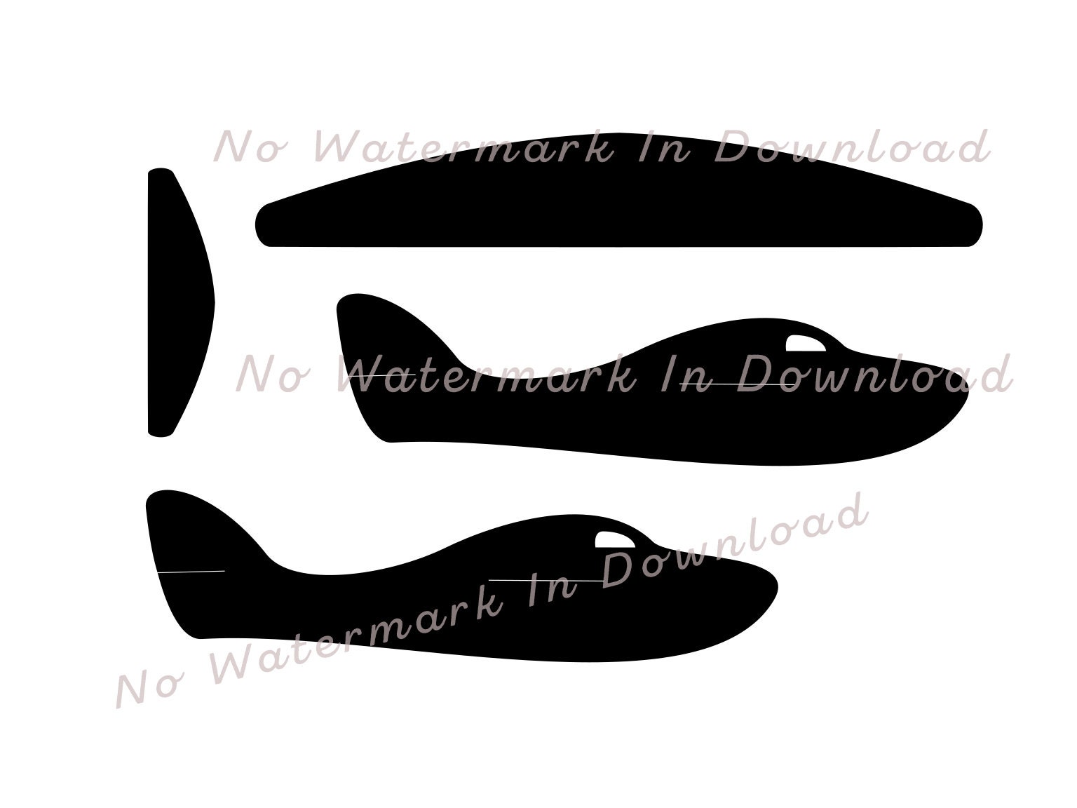 3D Paper Airplane SVG: Silhouette Cutting Pattern (digital Download) - Etsy