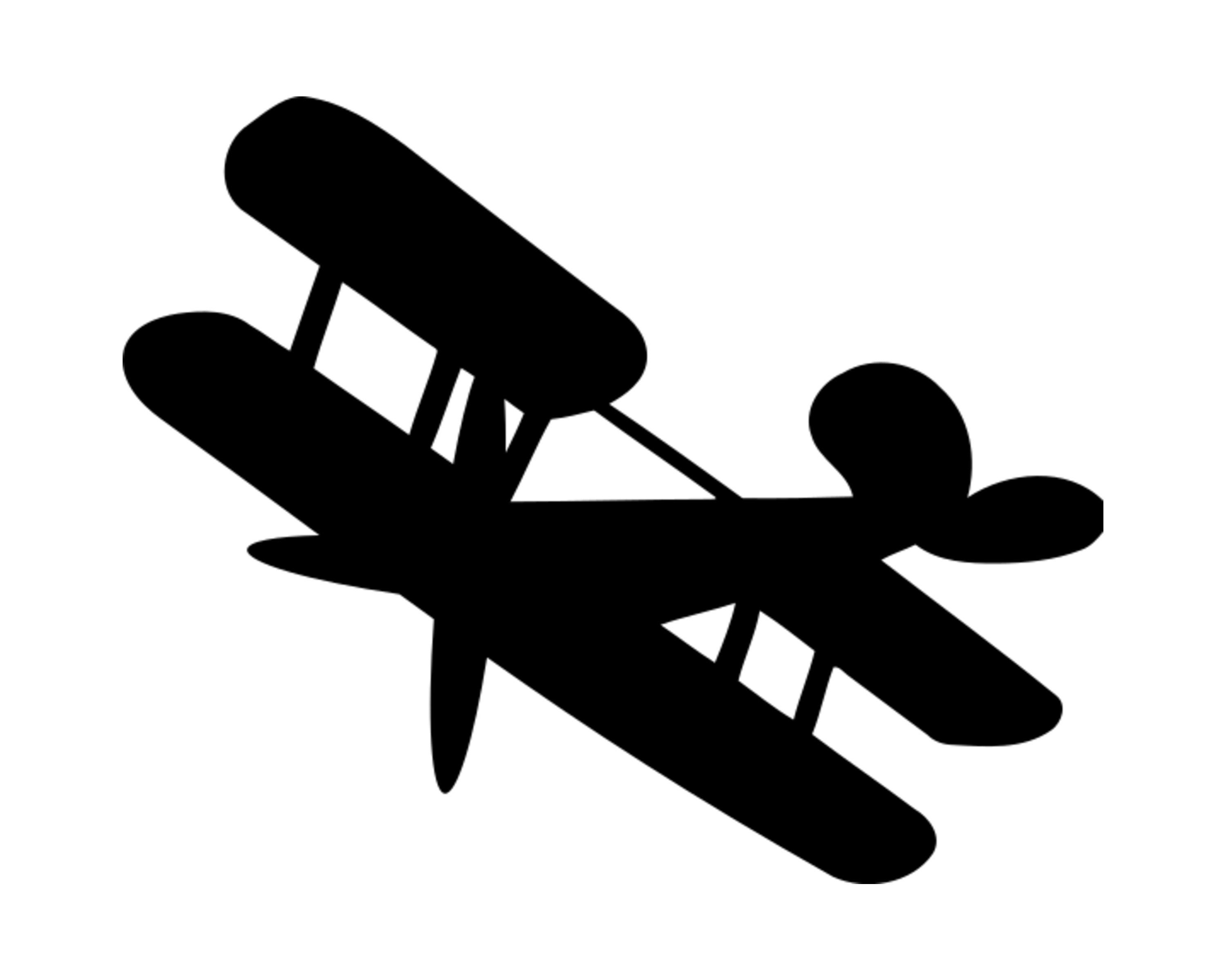 X Travelite Biplane Clipart