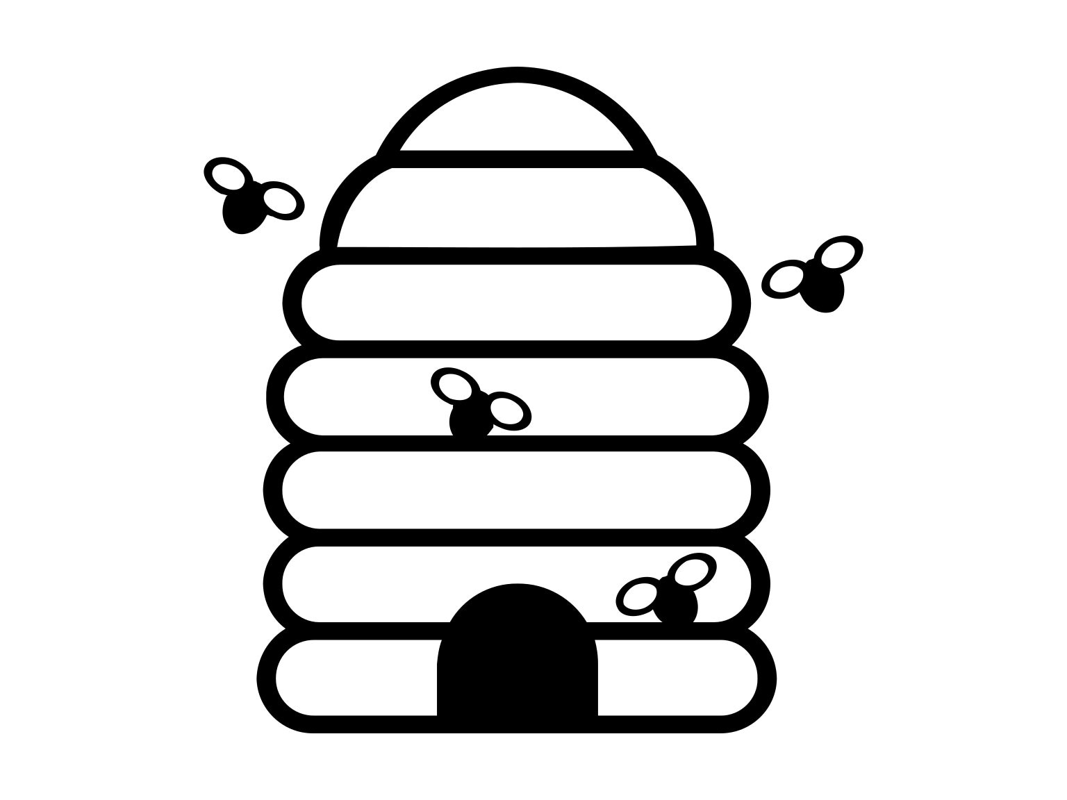 Svg Bee Hive With Bees Honey Bee Svg Clipart Beehive Svg Png - Etsy UK