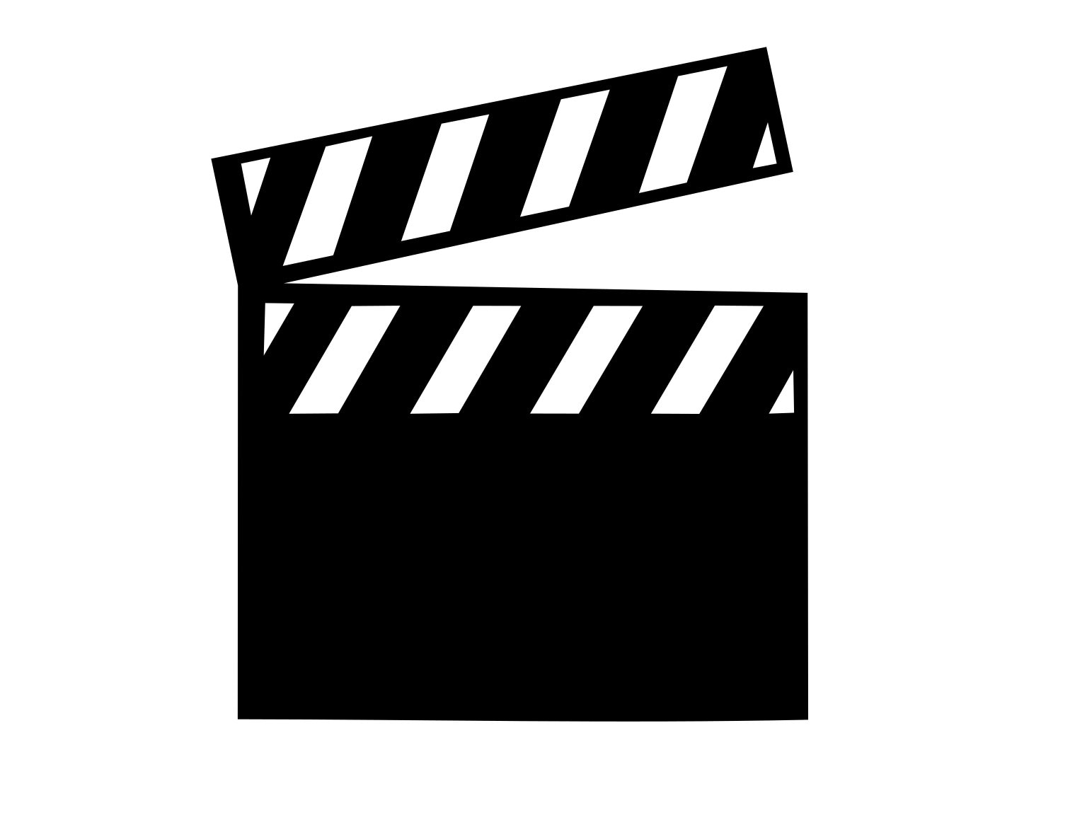 White Film Slate Clip Art