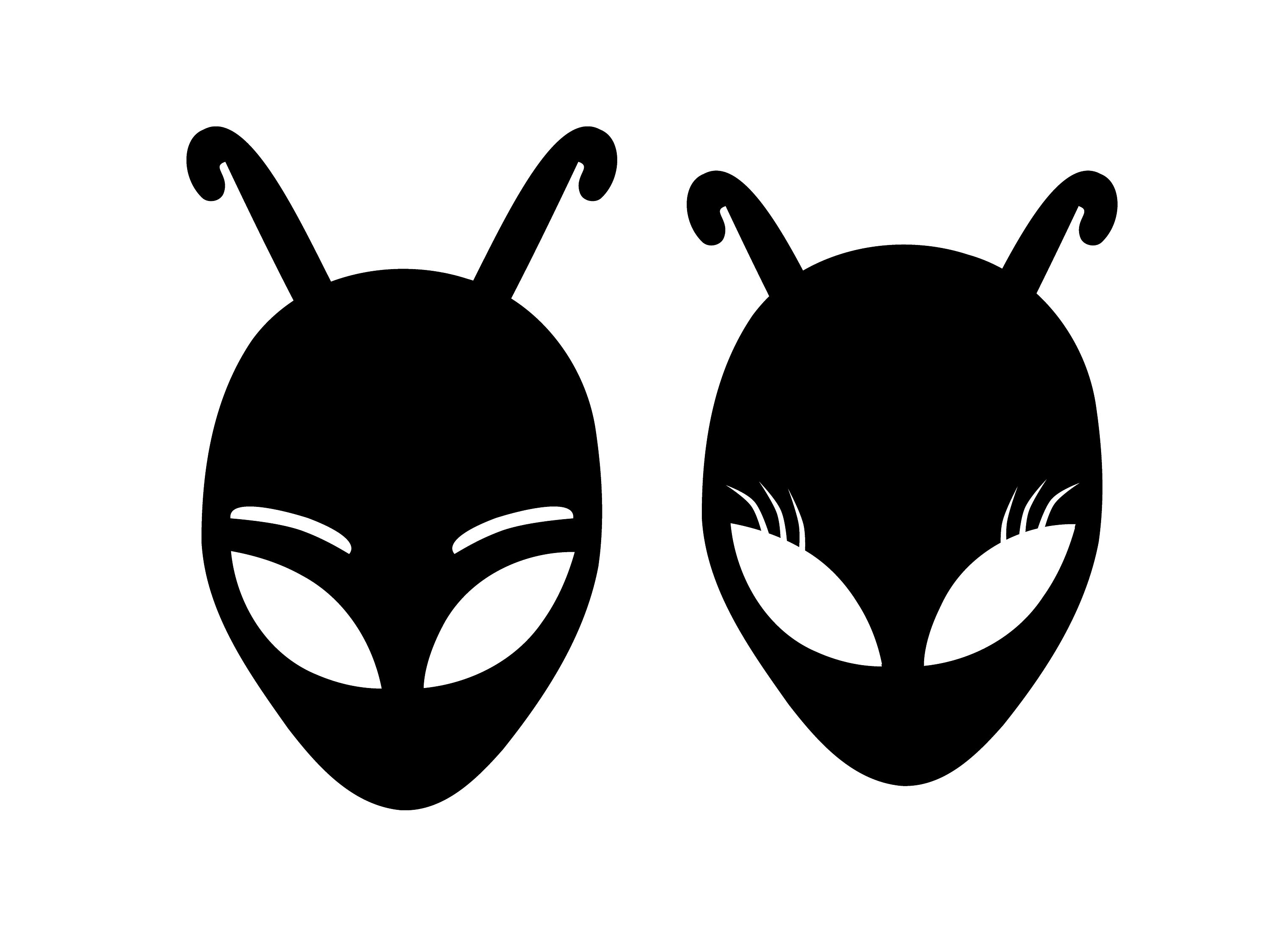 Aliens Svg Female Alien Couple Clip Art Girl Alien Svg Files Etsy Uk
