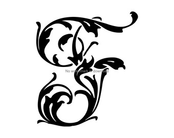 Fancy Letter F - Etsy