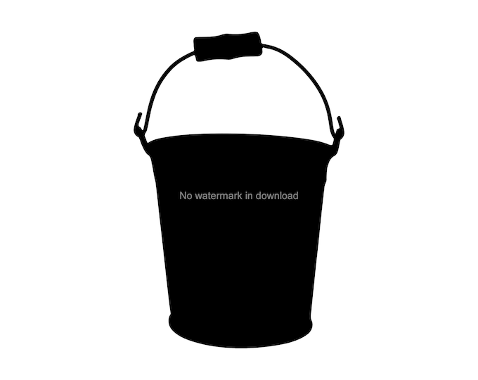 Bucket Outline SVG, Bucket Svg, Cleaning Svg, Bucket Clipart, Bucket ...