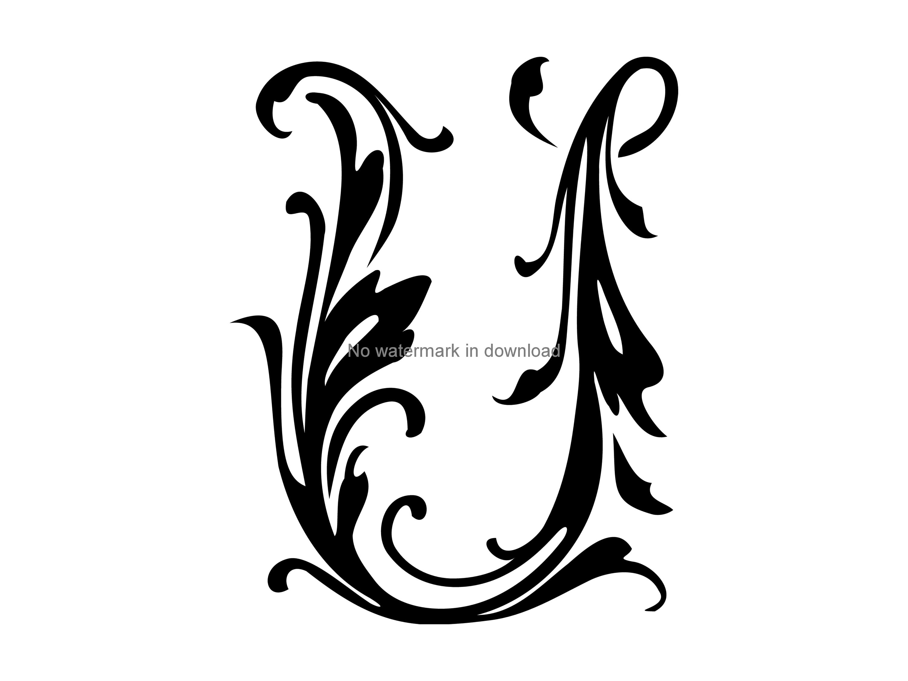 Fancy Letter U Designs