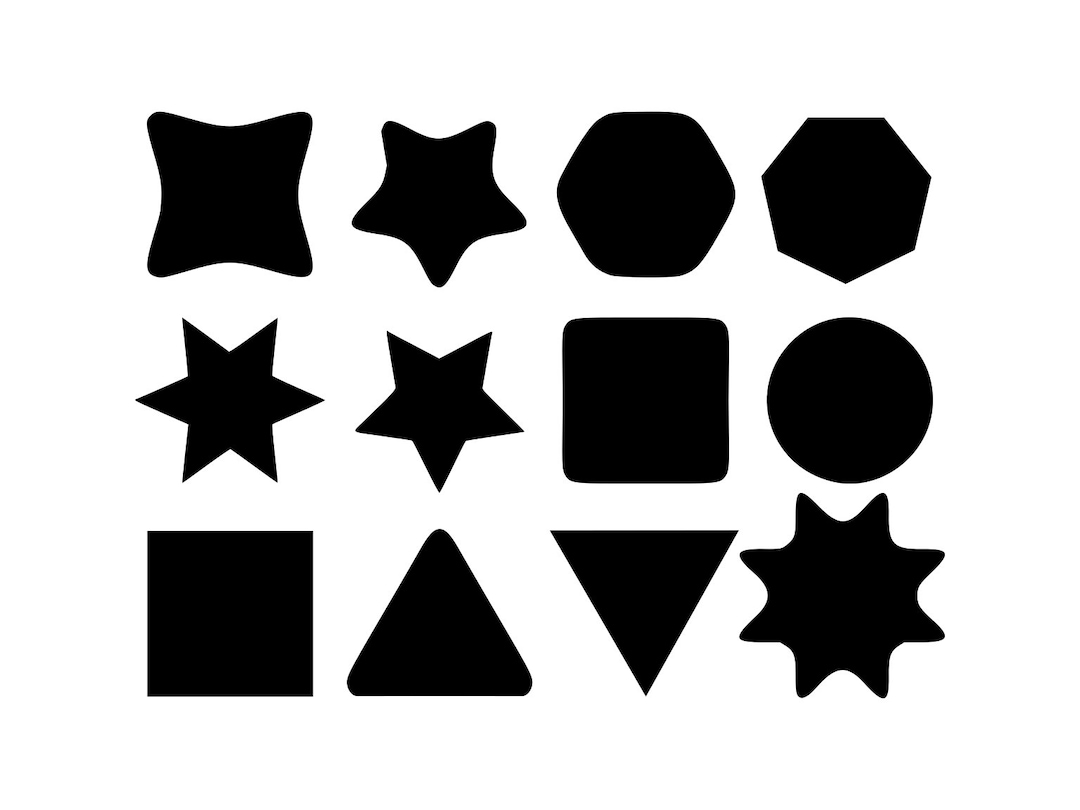 Shapes Svg Stars Svg Square Svg Homeschool Back to School Geometric ...