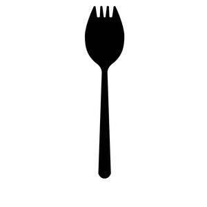 Spork Svg Spork Silhouette Spork Clipart Png Dxf Dinnerware Svg Utensil ...