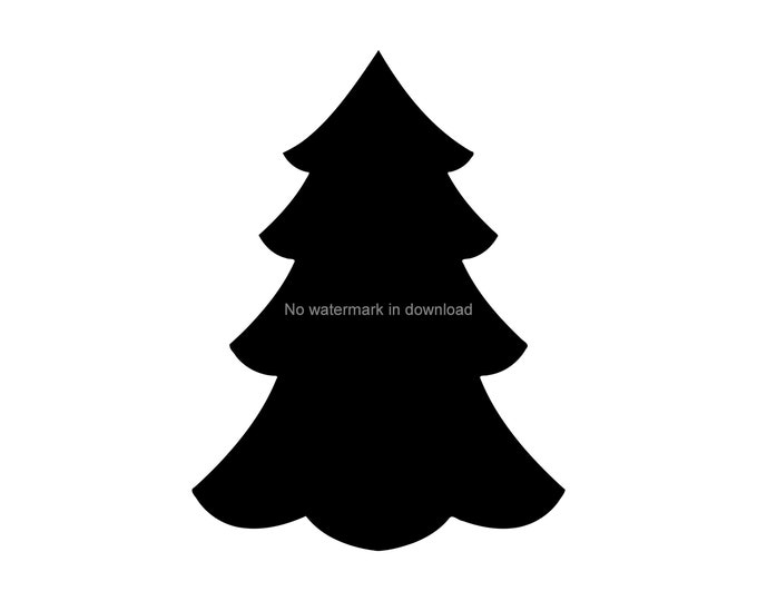 Fir Tree Vector Graphic Instant Download SVG File for Cricut, Digital ...