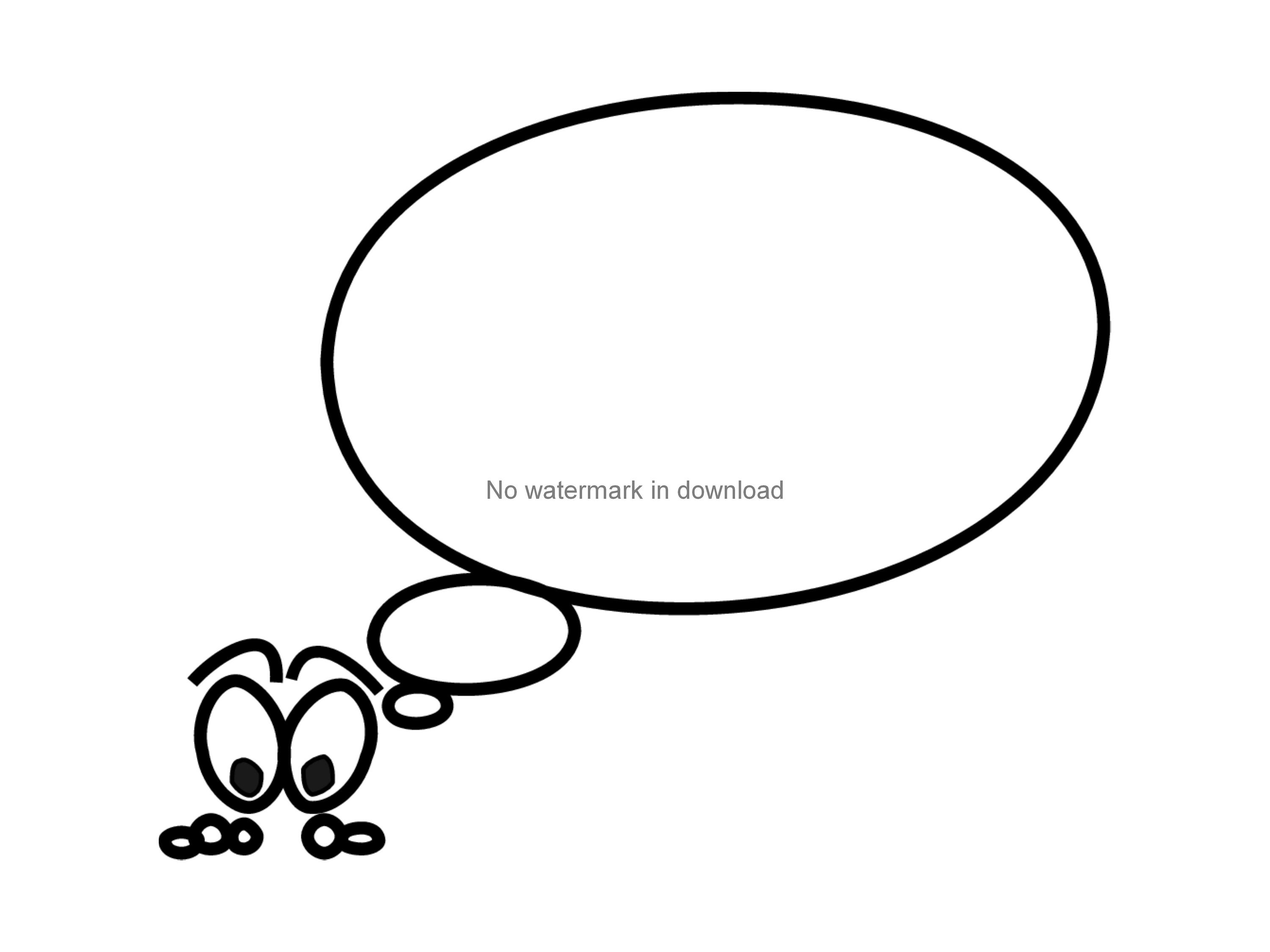 Bubble Person Clip Art