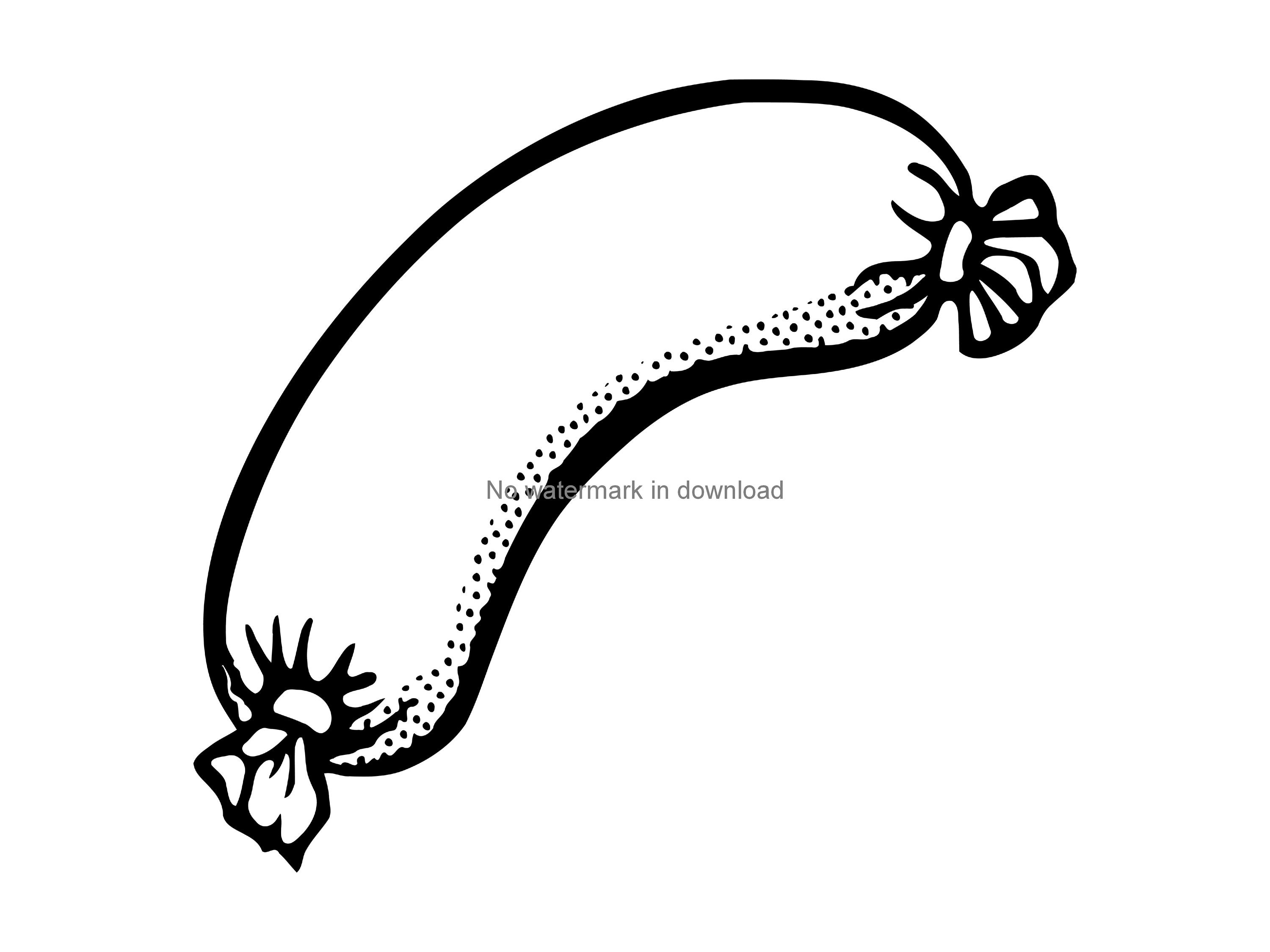 Sausage Svg Dxf Png Sausage Dxf Clipart Sausage Cutting - Etsy Canada