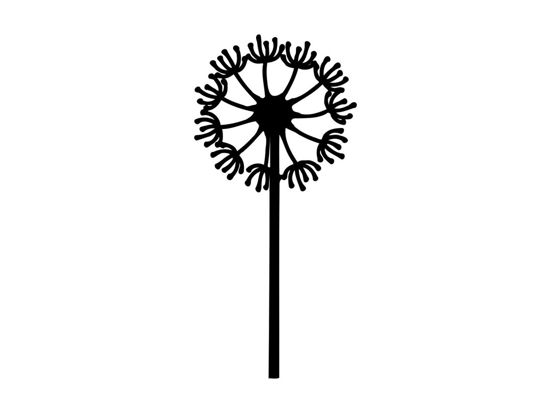 Löwenzahn Svg Löwenzahn Blume Svg, Blume Svg Silhouette Plotterdatei Wildblume Löwenzahn Clipart ...