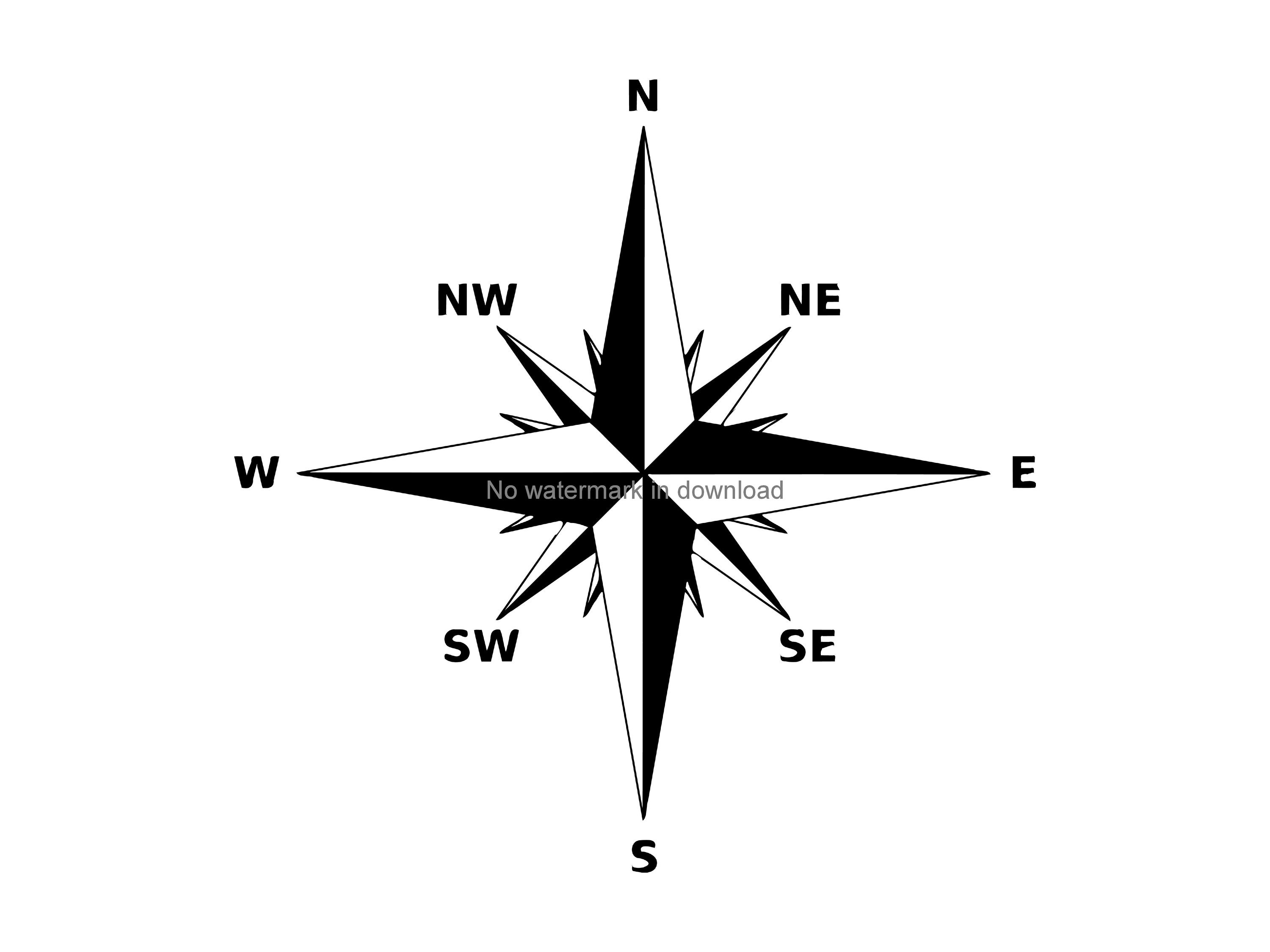 Compass Rose Svg Vector, Compass Rose Image Svg, Compass Rose Clip Art ...