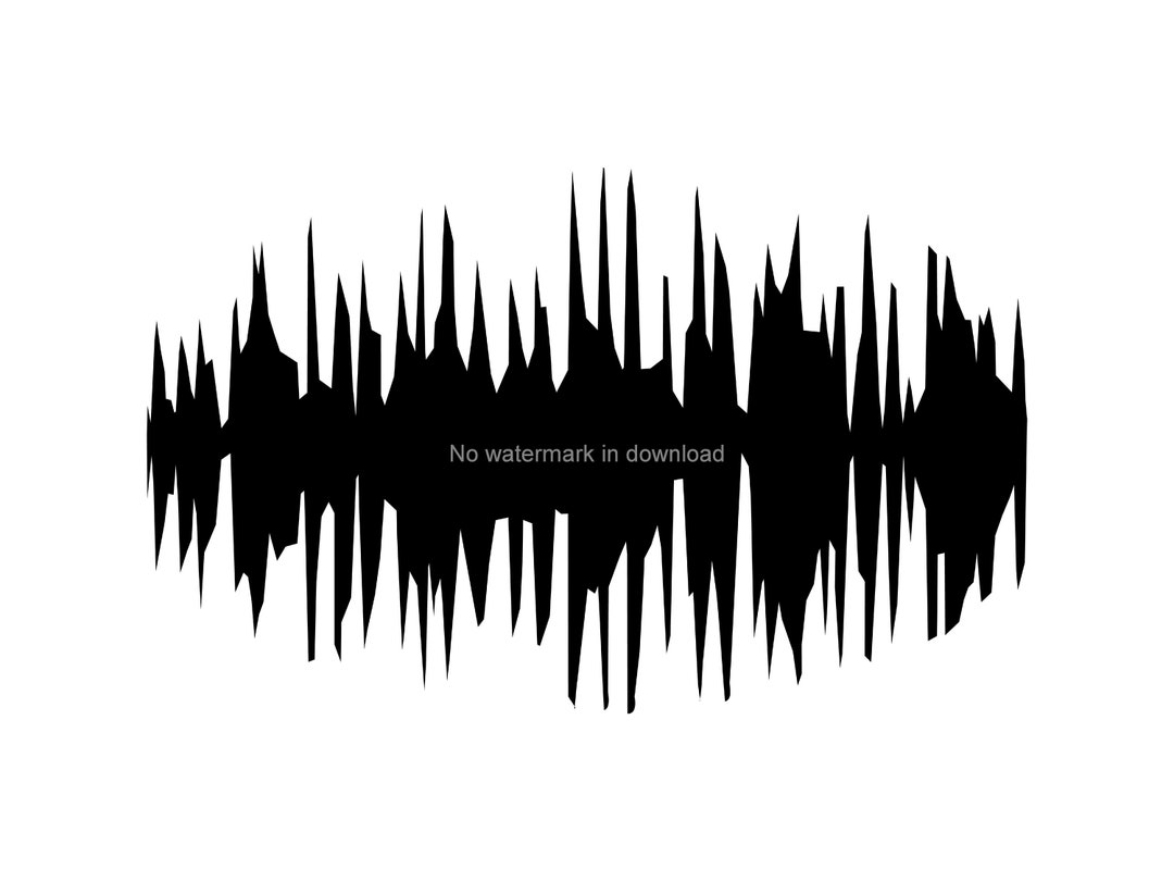 Sound Wave Svg, Music Svg, Silhouette Cutting File, Voice Clipart Svg ...