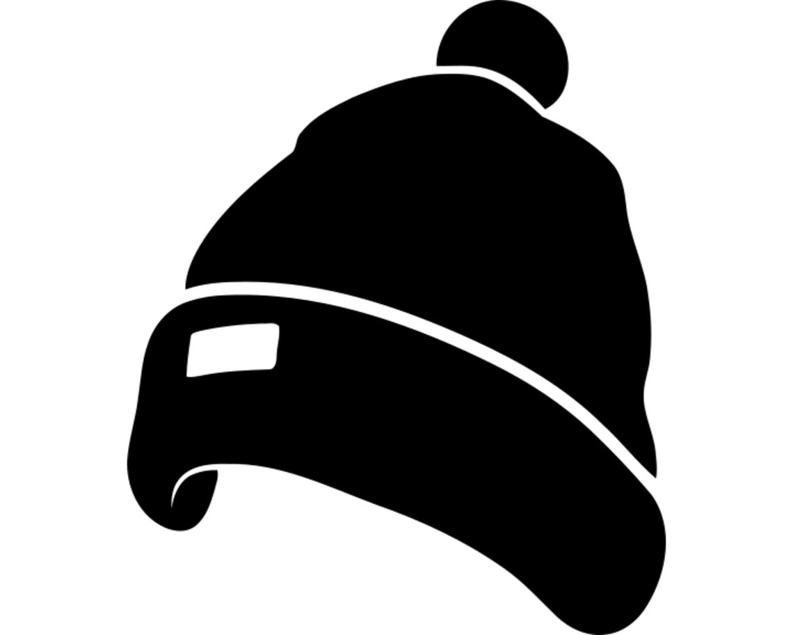 Beanie Svg Image Dxf Beanie Hat Picture Knitted Cap Pdf Clip Art ...
