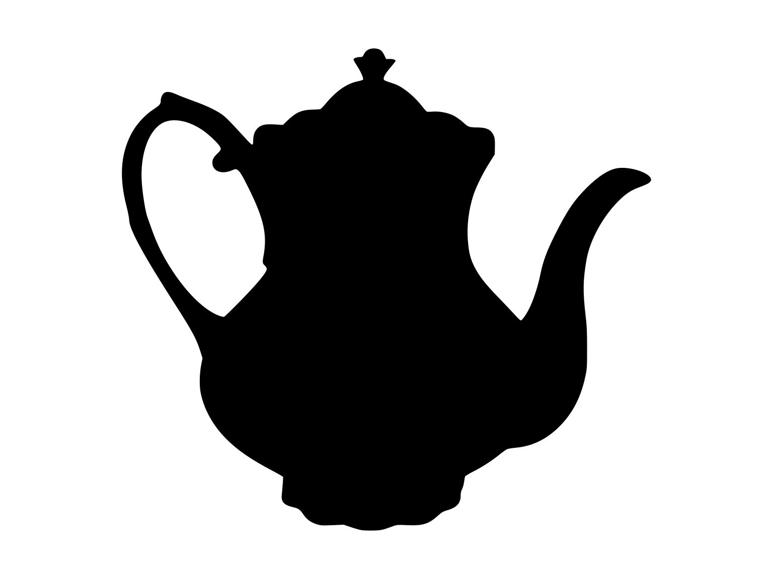 Théière Svg fichier thé Silhouette Svg coupe fichier vecteur Png Dxf T ...