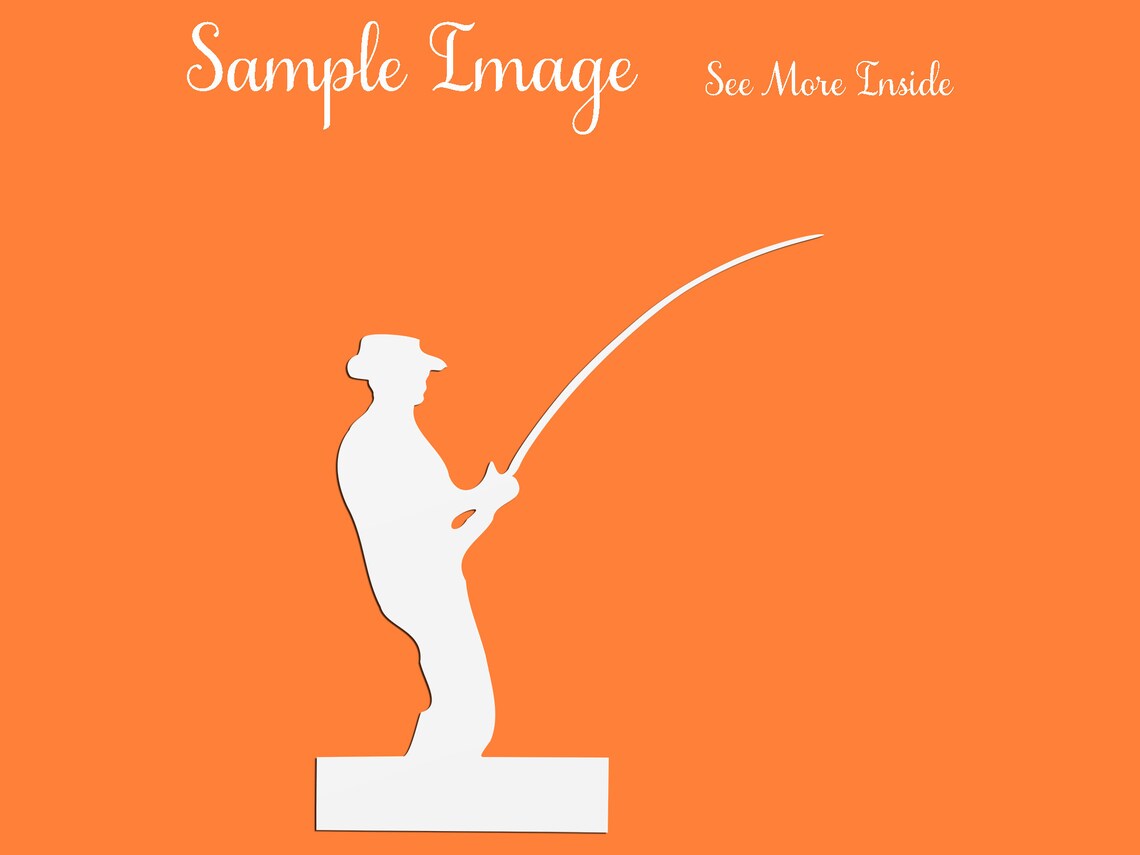 Fishing Svg Man Fishing Svg Fisherman Silhouette Clipart Png - Etsy UK