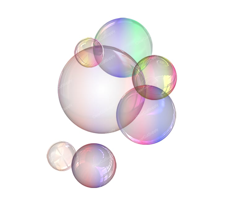 30 Transparent Bubbles PNG Unique Bubbles for Creating - Etsy