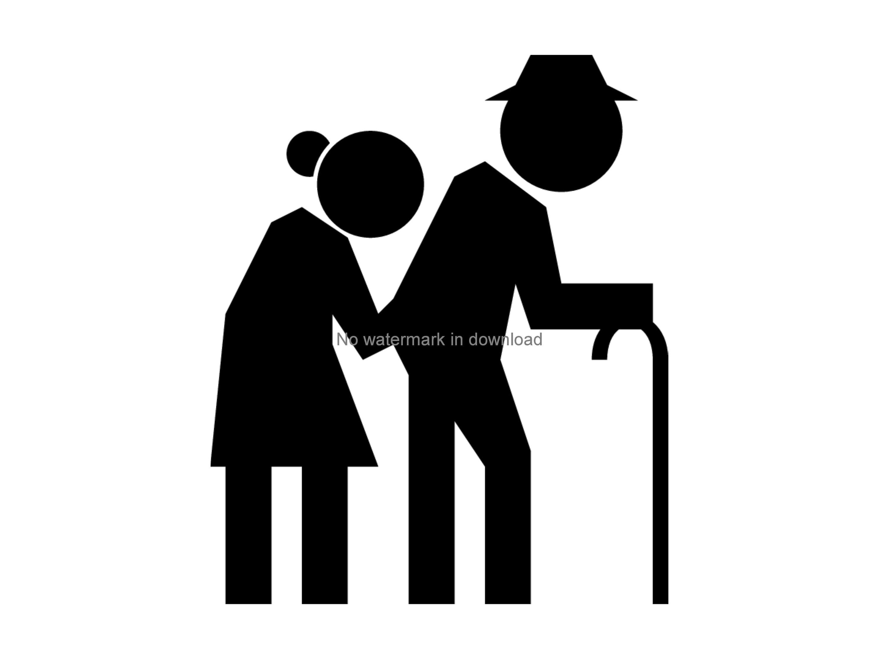 Elderly Digital Clip Art Elderly Clip Art Elderly Download - Etsy Australia