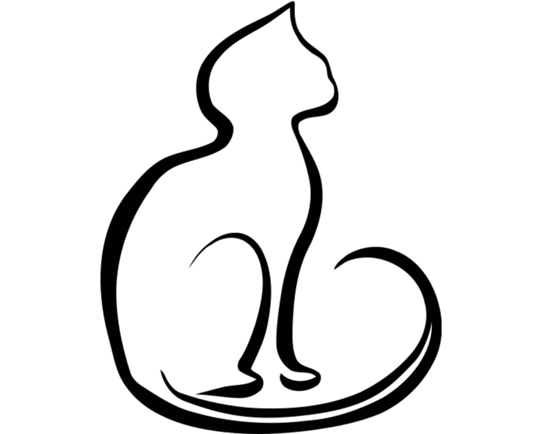 Cat Clip Art Dxf Png Cat Picture Vector Image Dxf Download Svg File ...