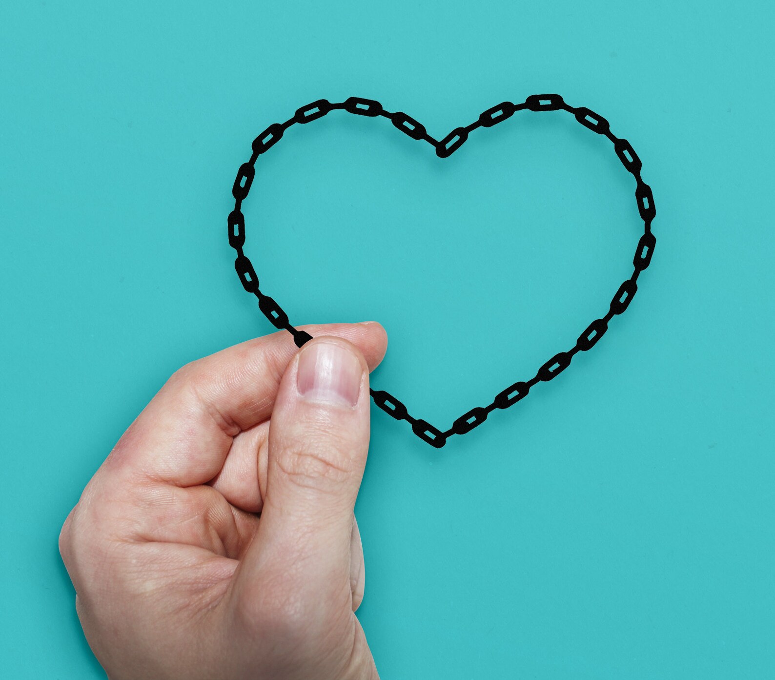 Chain Heart Svg Cut File Chain Heart Digital Clip Art Chain | Etsy