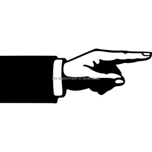 Pointing Hand Svg Files, Pointing Hand Vinyl Cut File, Pointing Hand ...