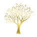 Tree Printable Gold Foil, Tree Planner Image, Tree Faux Foil Image ...