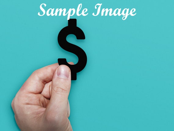 Blue Money Sign Clip Art
