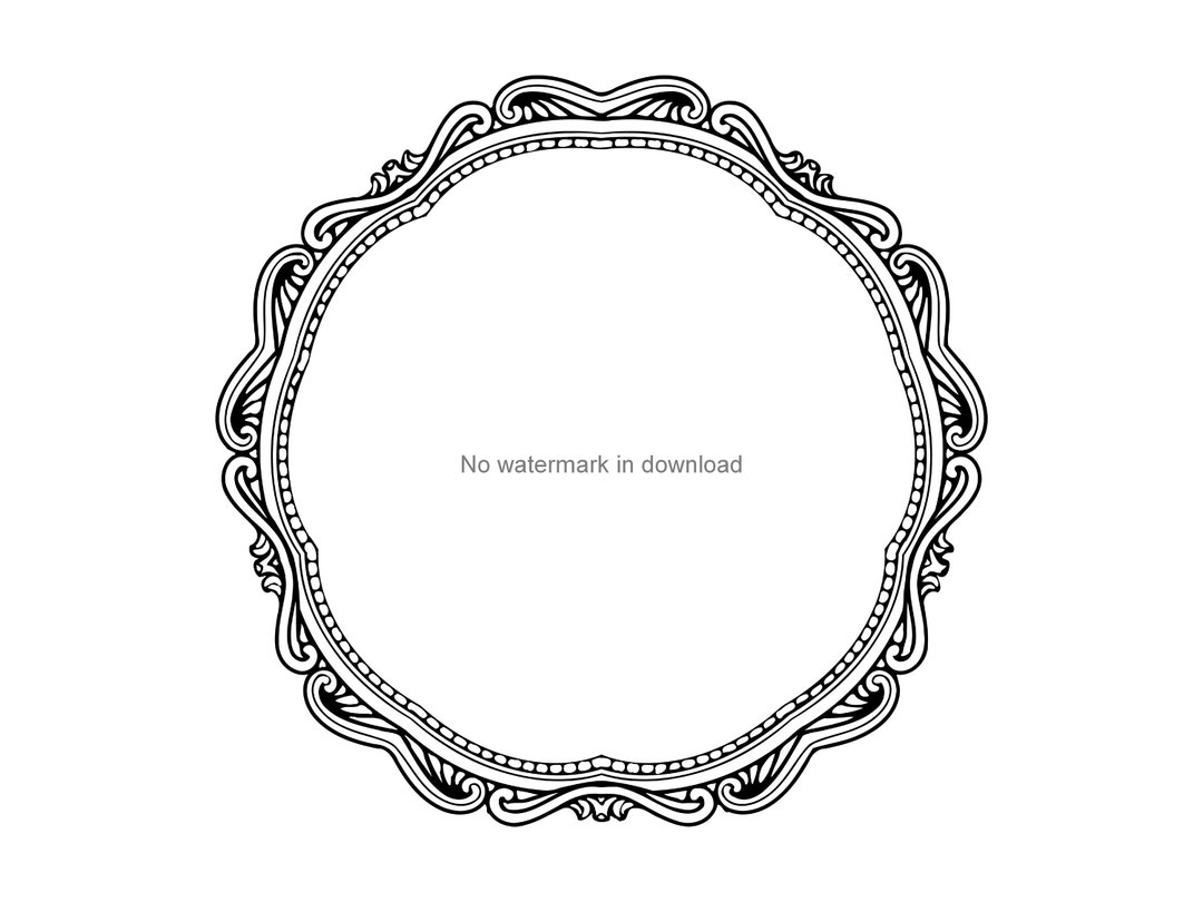 Verschnörkelte Rahmen Svg, Vintage Rahmen Silhouette Plotterdatei, Vintage Rahmen Svg, Vintage ...