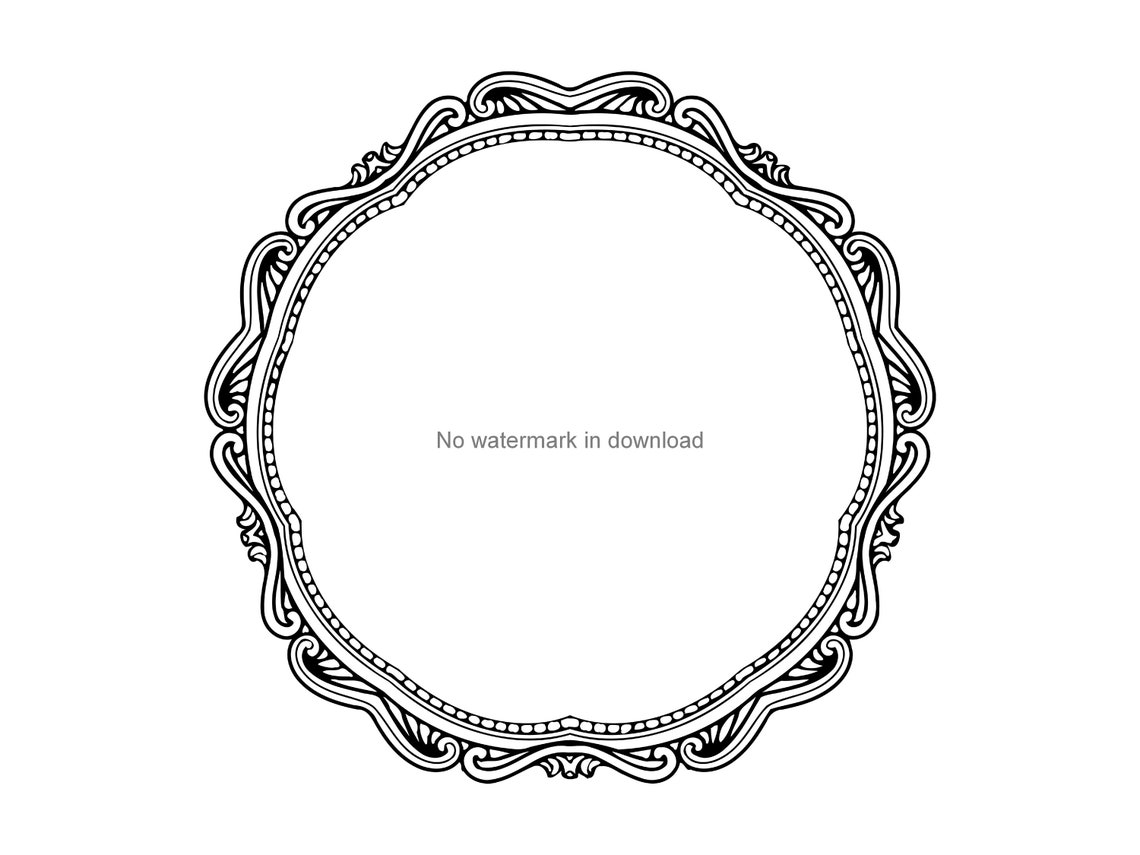 Ornate Frame Svg Vintage Frame Silhouette Cut File Vintage - Etsy