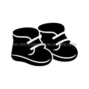 Baby Booties SVG Cut File: Cricut & Silhouette (digital Download) - Etsy