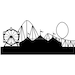 Amusement Park SVG Vector Files: Silhouette, Cricut (digital Download ...
