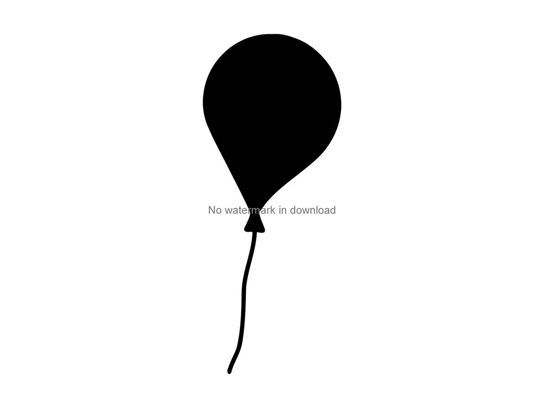 Balloon Svg Cut File, Balloon Png Clip Art, Balloon Pdf Image File ...