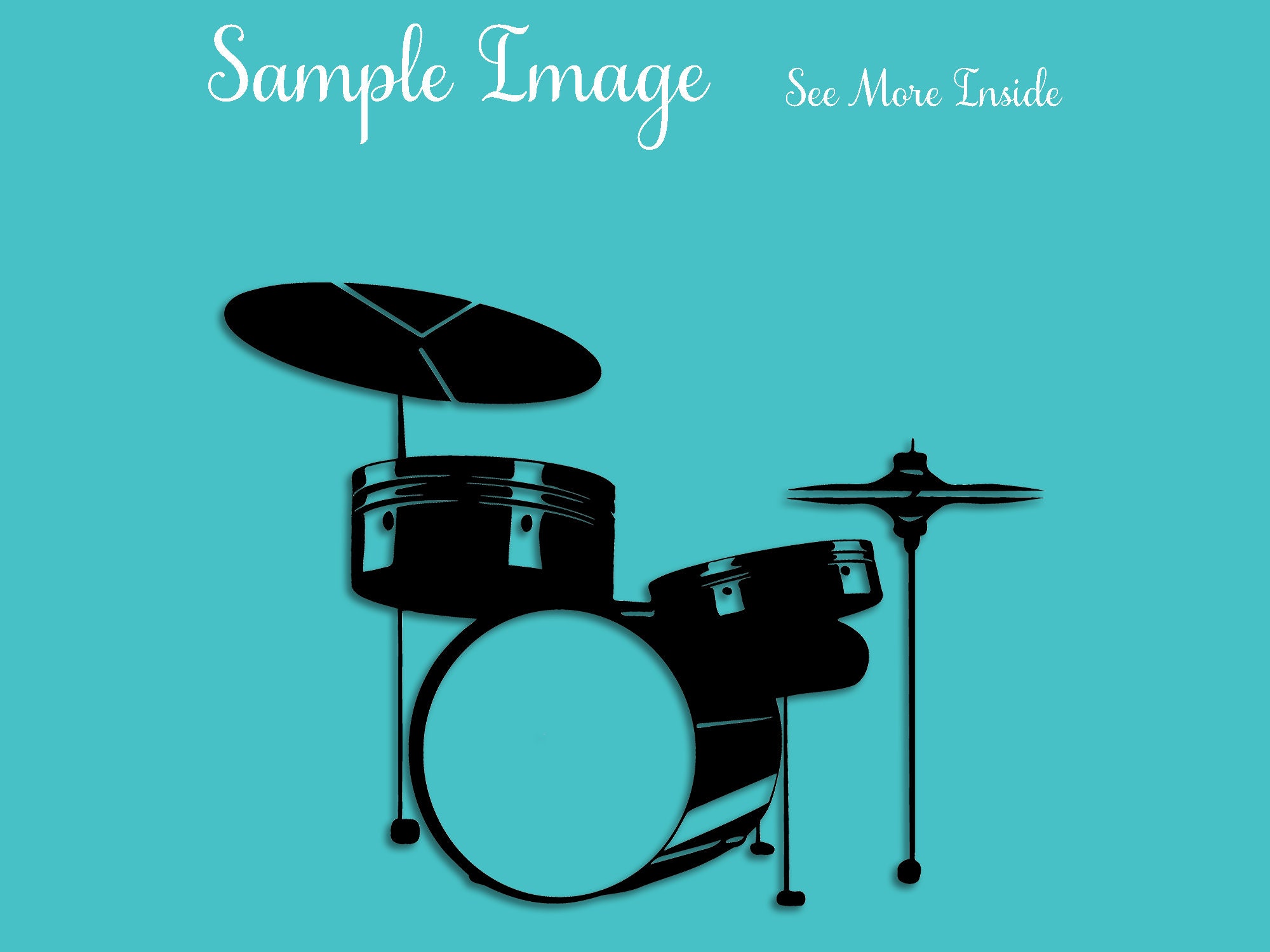 Drum Set Cut File Drum Set Dxf Clipart Drum Set Clipart Svg | Etsy UK