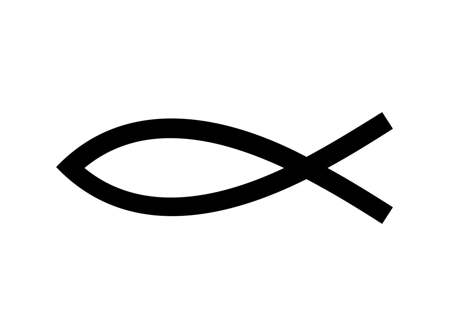 Christian Fish With Cross Clipart