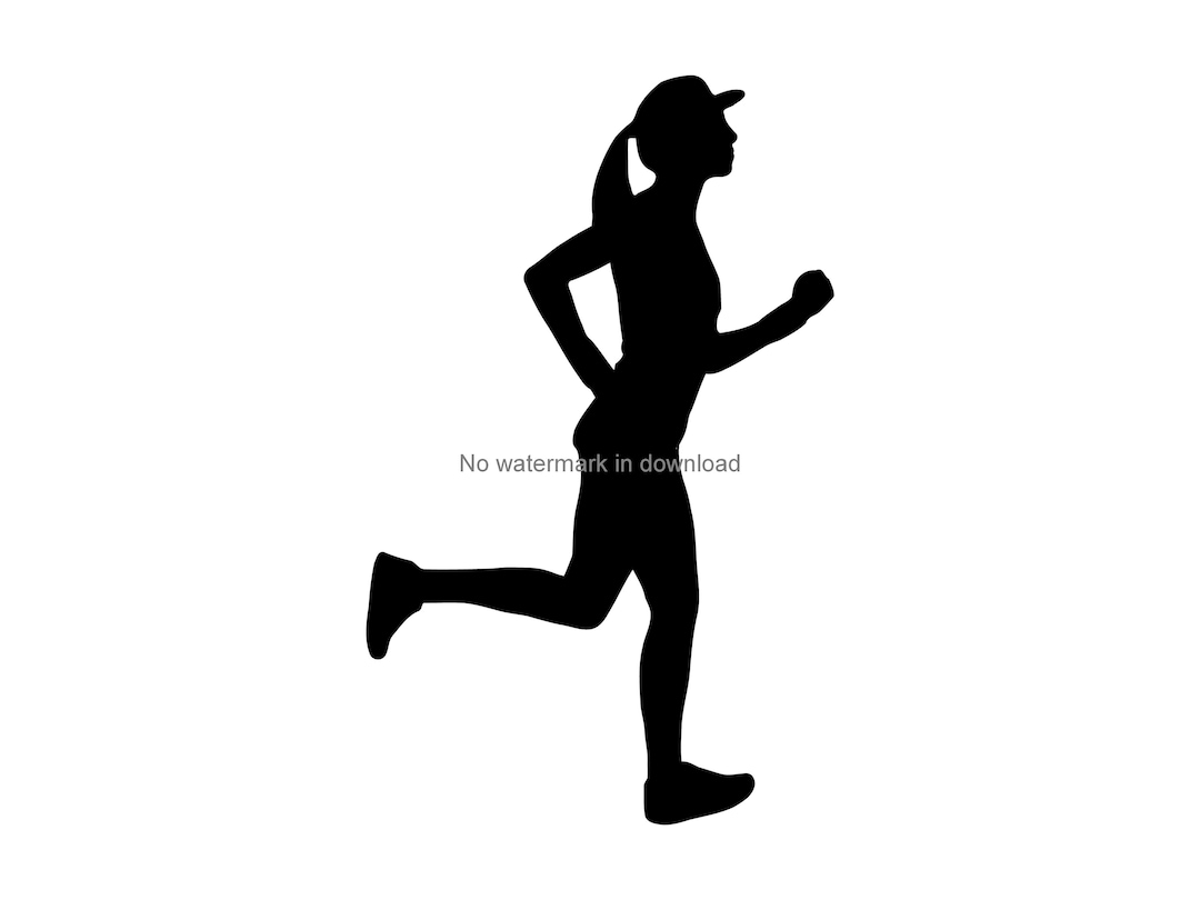Jogging Lady Svg, Jogger Cutting File Svg, Exercise Png Clipart ...
